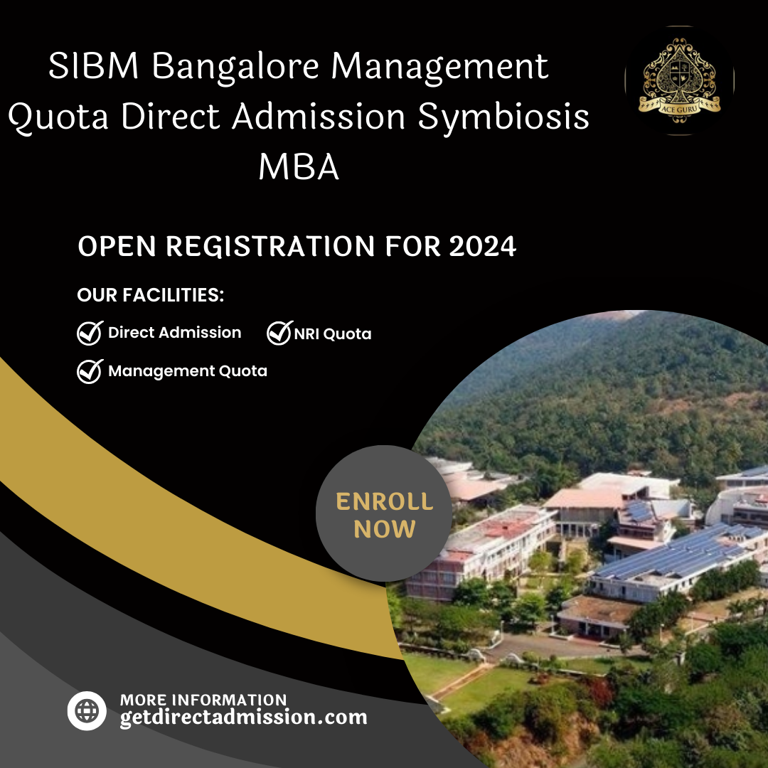 SIBM Bangalore Management Quota Direct Admission Symbiosis MBA