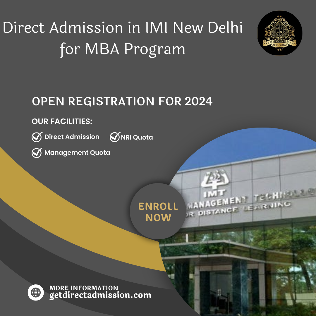 Direct Admission IMI New Delhi MBA Program