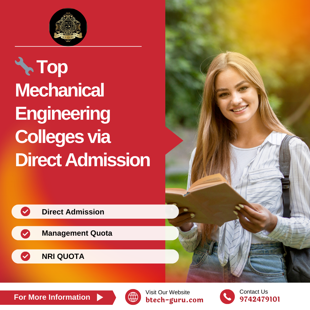 🔧 Top Mechanical Engineering Colleges via Direct Admission [2025–26]