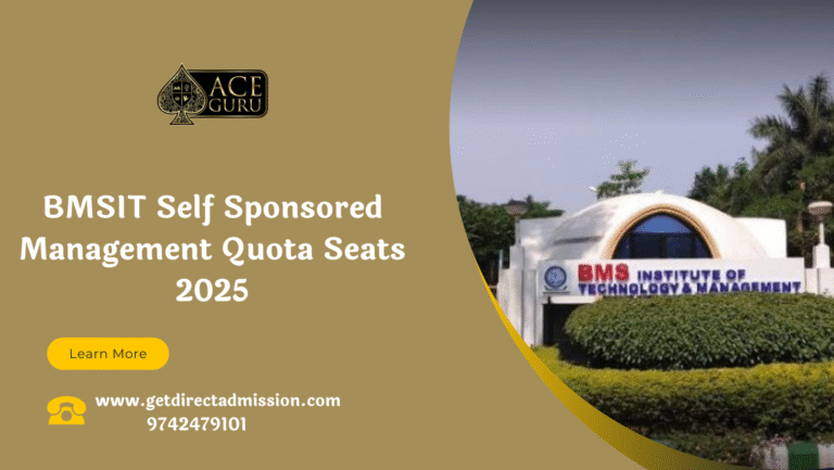 BMSIT Self Sponsored Management Quota Seats 2025