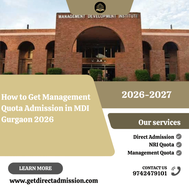 How to Get Management Quota Admission in MDI Gurgaon 2026