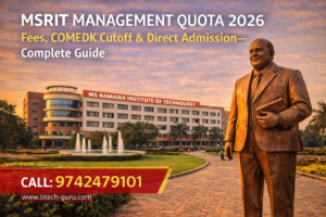 MSRIT Management Quota 2026 Fees COMEDK Cutoff & Direct Admission ...